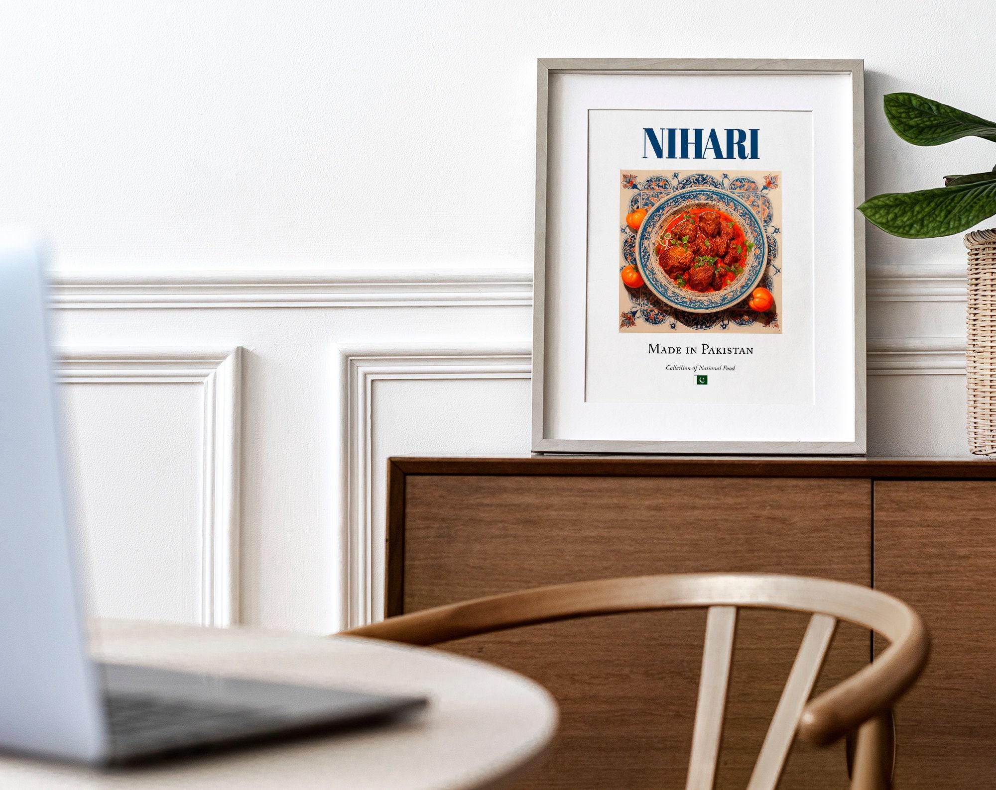 Nihari, Traditional Pakistani Food Wall Art Print Poster, Kitchen and ...