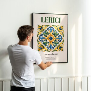 Lerici, Liguria, Italy, Aesthetic Traditional Maiolica Tile, Wall Art ...