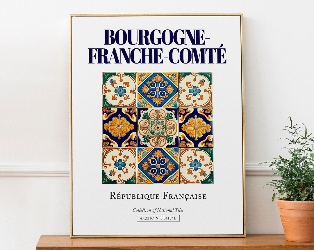 Bourgogne-franche-comté, France, Aesthetic Folk Traditional Tile, Wall ...