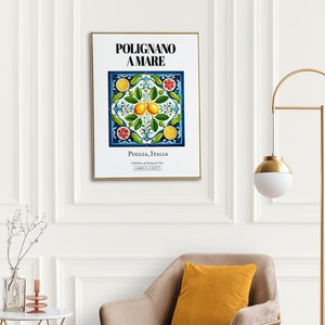 Polignano a Mare, Puglia, Italy, Tile Pattern With Colofrul Citrus ...