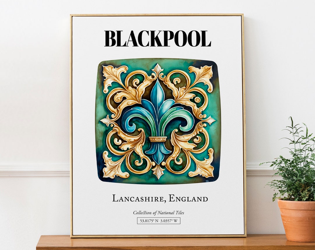 Blackpool, Lancashire, England - Traditional Tile Pattern Wall Decor ...
