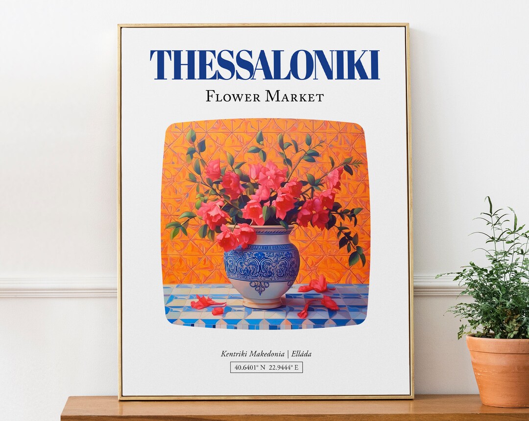 Thessaloniki (kentriki Makedonia, Elláda) Flower Market, Bougainvillea ...