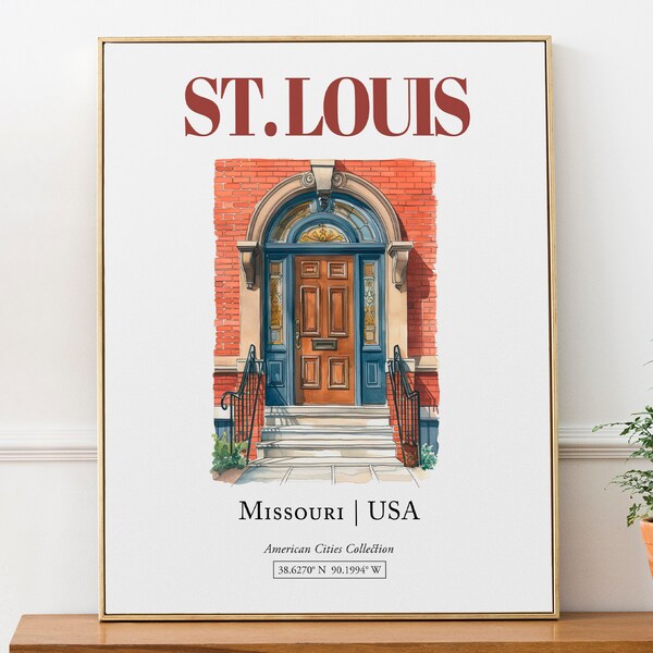 St Louis Poster - Etsy