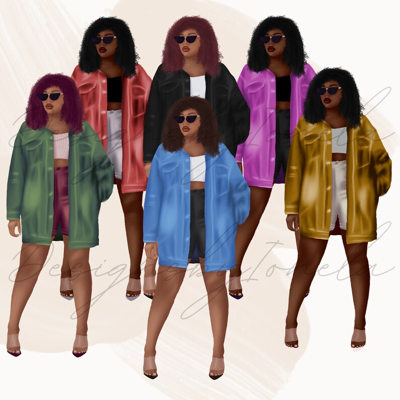 Denim Girl Clipart Fashion Woman, Curvy Girl Jeans Boss Babe, Planner ...