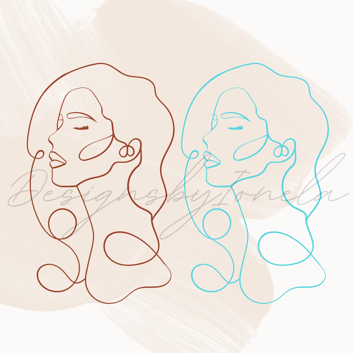 One Line Art Bundle, Feminist Art, Line Art Woman, Line Drawing Woman ...