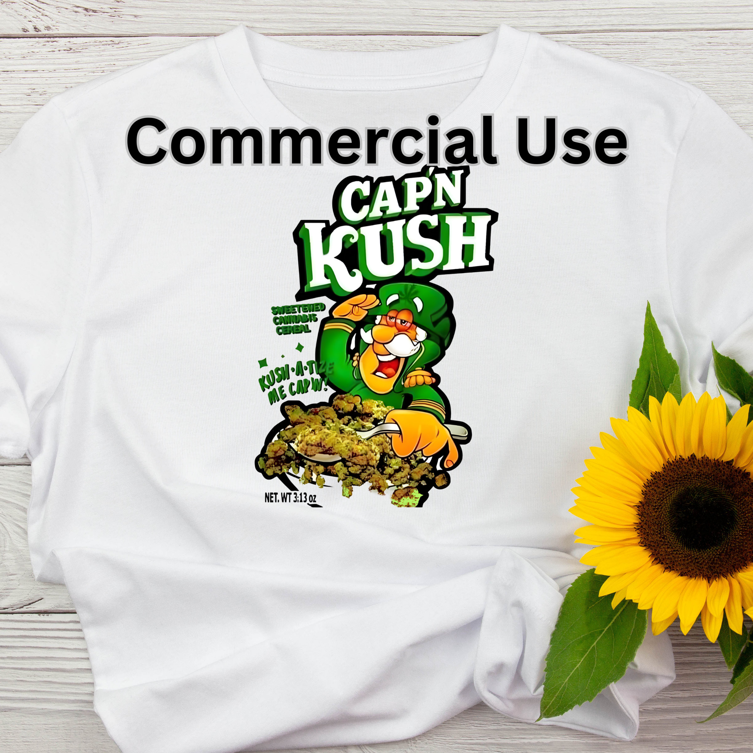 Cap'n Kush PNG, Tshirt Sublimation Design, 300 Dpi PNG, T-shirt ...