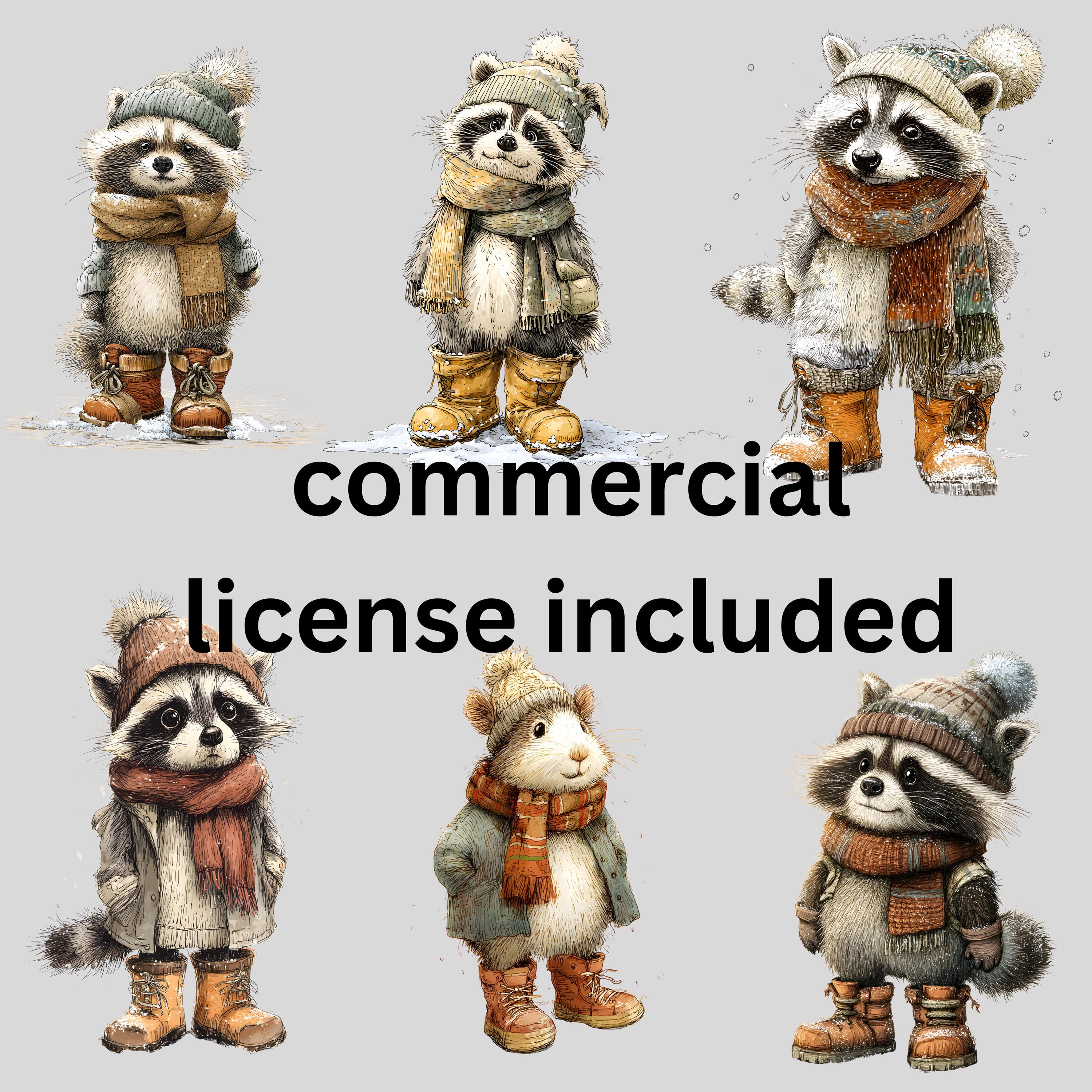 Whimsical Woodland Critters PNG Bundle – 17 Winter Animals PNG - Etsy