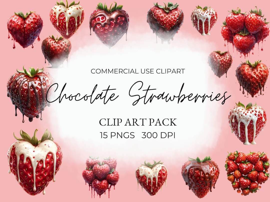 Chocolate Covered Strawberries Clipart PNG, Strawberry Clip Art ...
