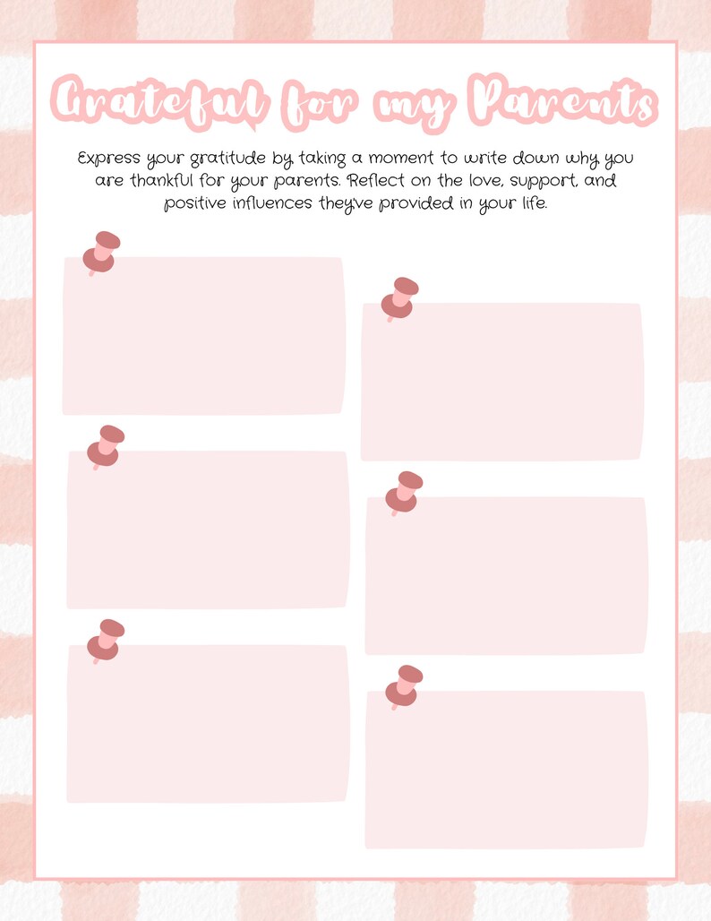 Teen Gratitude Journal & Daily Planner Printable, Daily Gratitude ...