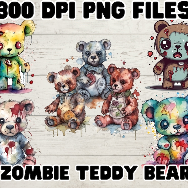 Zombie Teddy Bear - Etsy UK