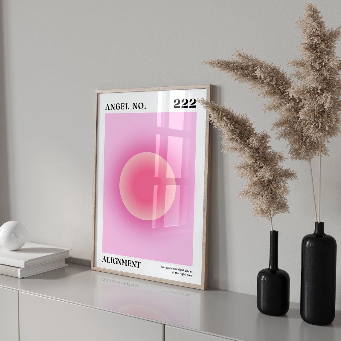 111 222 333 Angel Number Posters Set of 3 Aura Prints Spiritual Wall ...