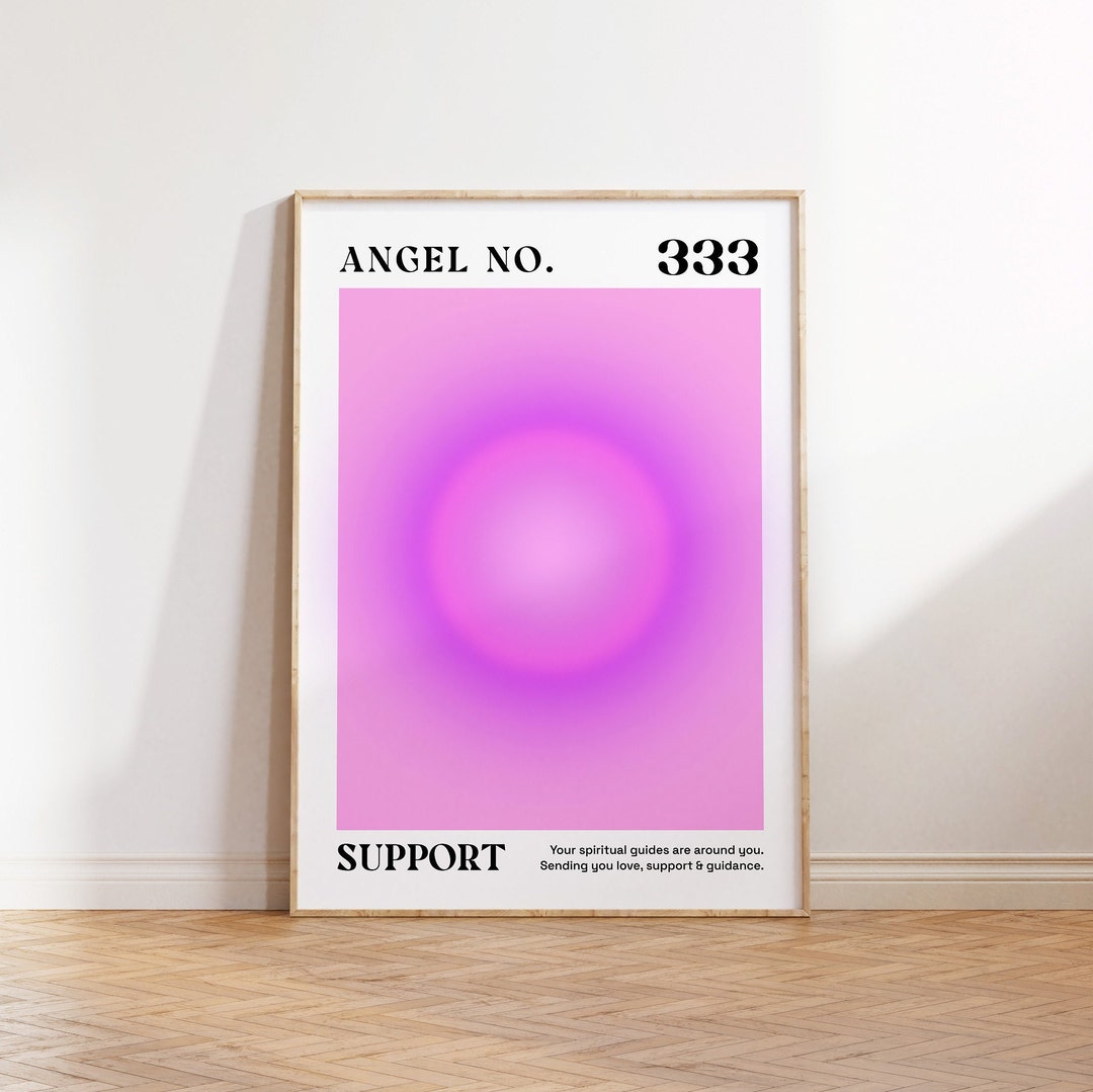 Angel Number Poster 333 Instant Download Aura Energy Poster, Aura Art ...