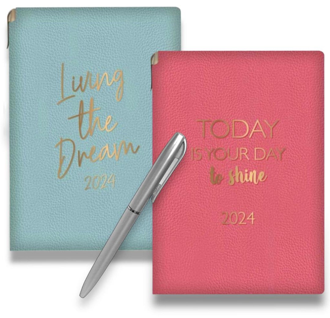 2024 Diary A6 Week to View Index Diary Flexi Cover Full Year - Etsy