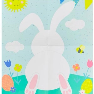 Pin the Tail on the Bunny Easter Game Rabbit Family Game Fun Poster ...