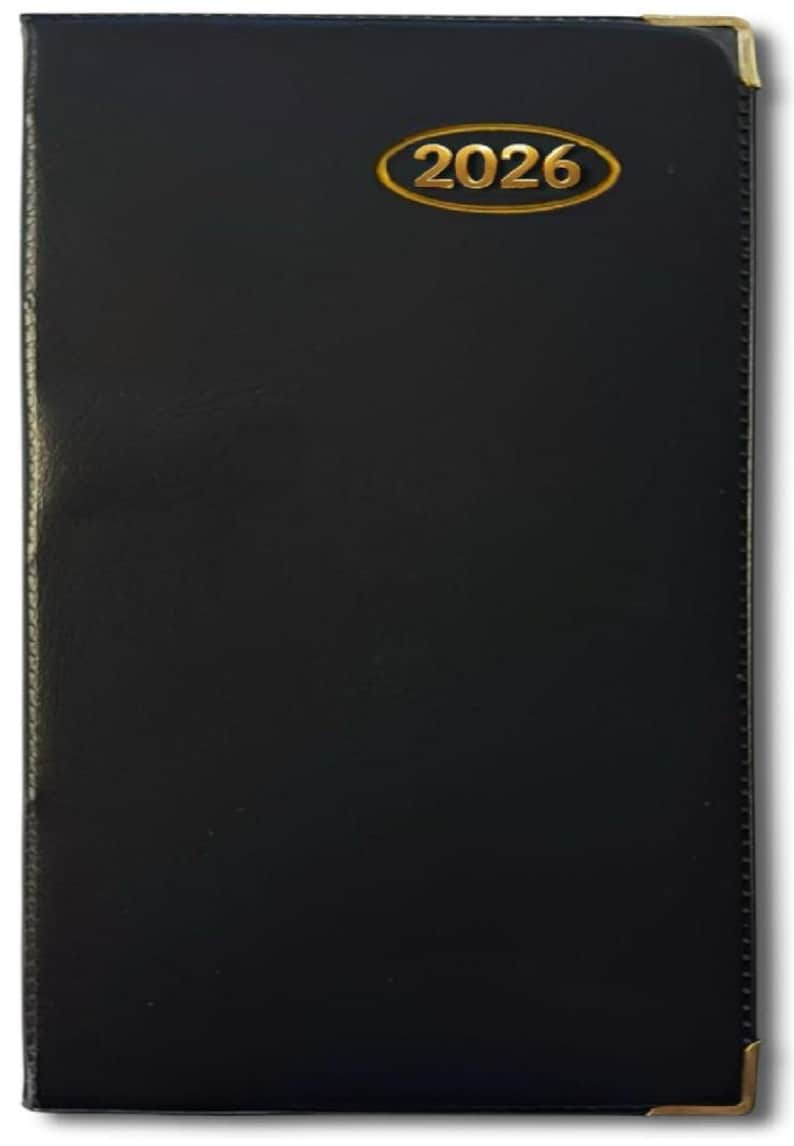 2026 Diary Pocket / Slim Slimline Week to View Small Diary Metal Corner ...