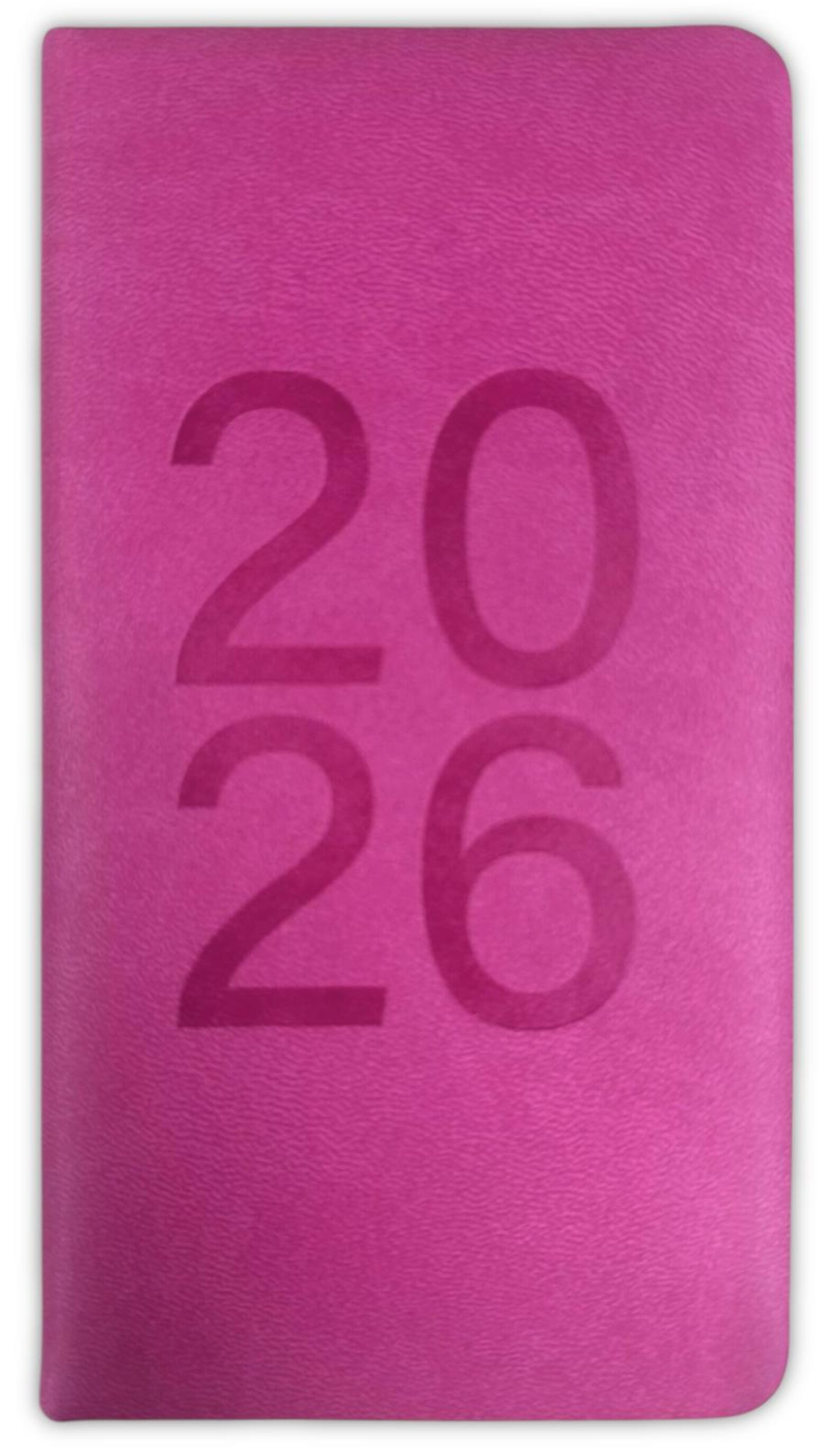 2026 Diary Slim / Slimline Week to View Diary PU Leather Full Year ...
