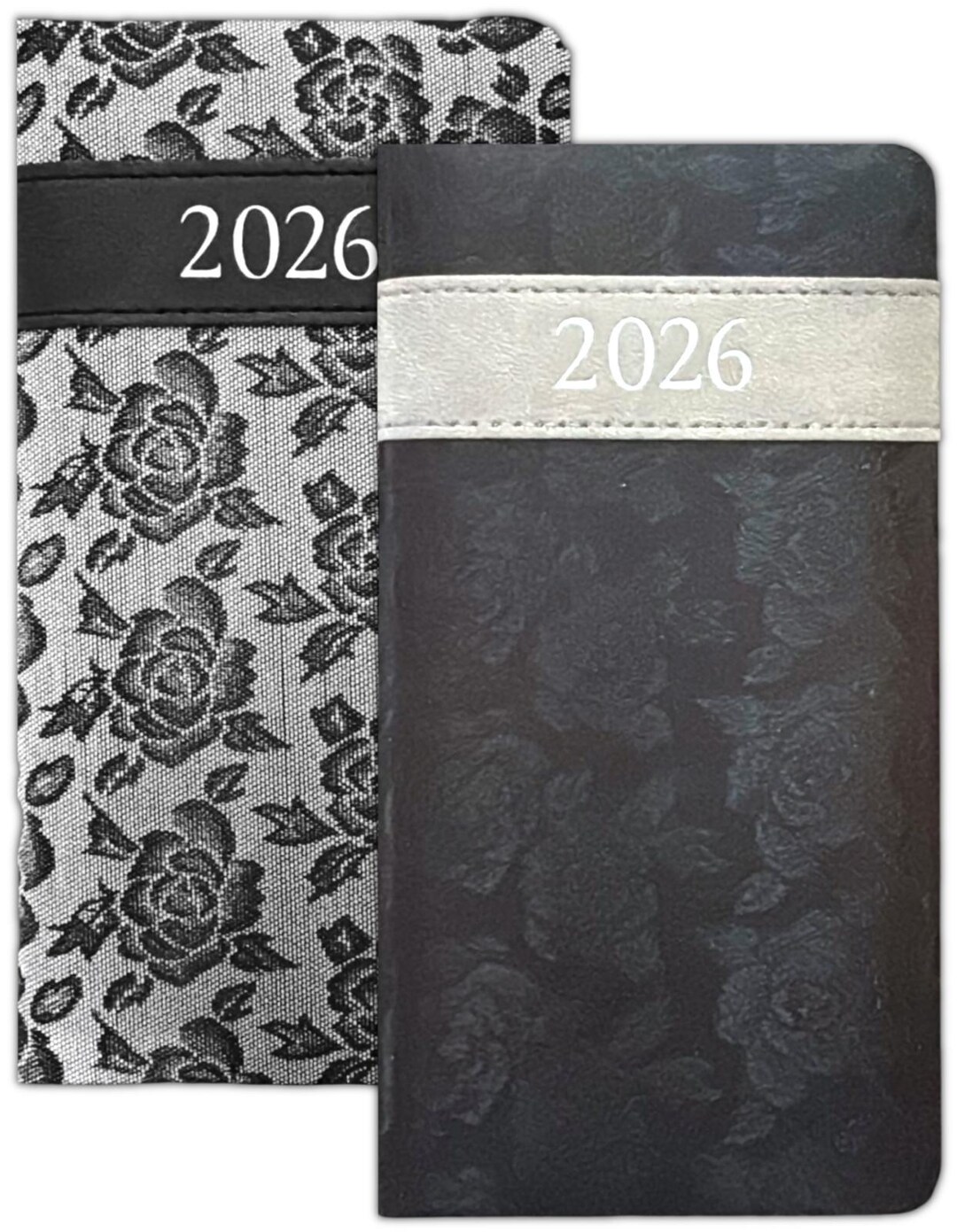 2026 Diary Slim / Slimline Week to View Diary 2 Tone Floral Full Year ...