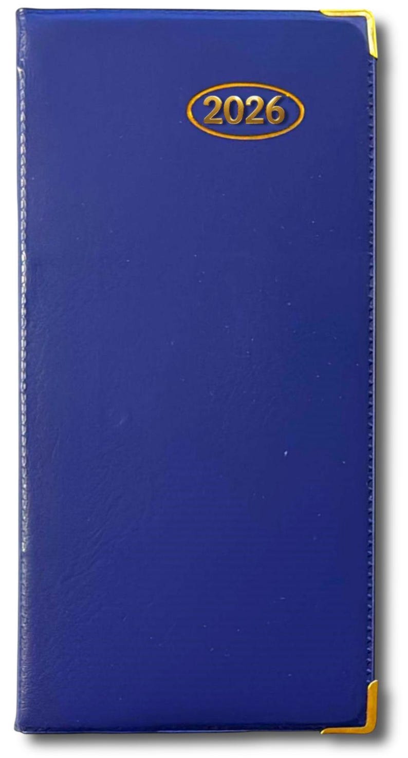 2026 Diary Pocket / Slim Slimline Week to View Small Diary Metal Corner ...