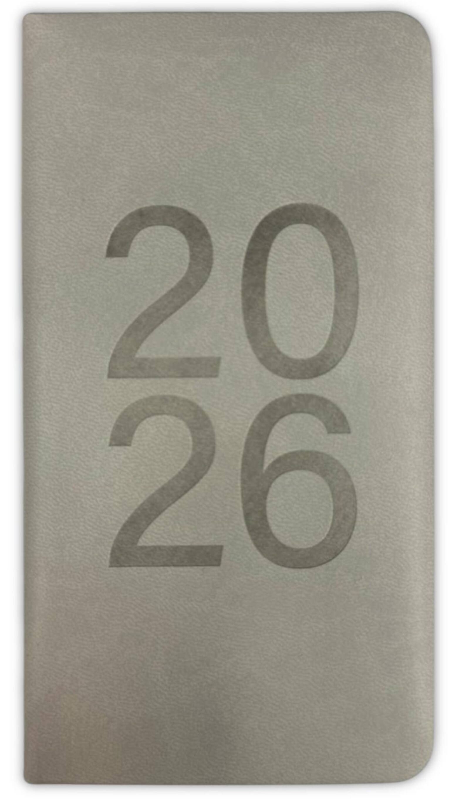 2026 Diary Slim / Slimline Week to View Diary PU Leather Full Year ...
