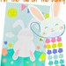 Pin the Tail on the Bunny Easter Game Rabbit Family Game Fun Poster ...