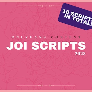 Onlyfans JOI Scripts | Adult JOI Scripts | Onlyfans Content Creator ...