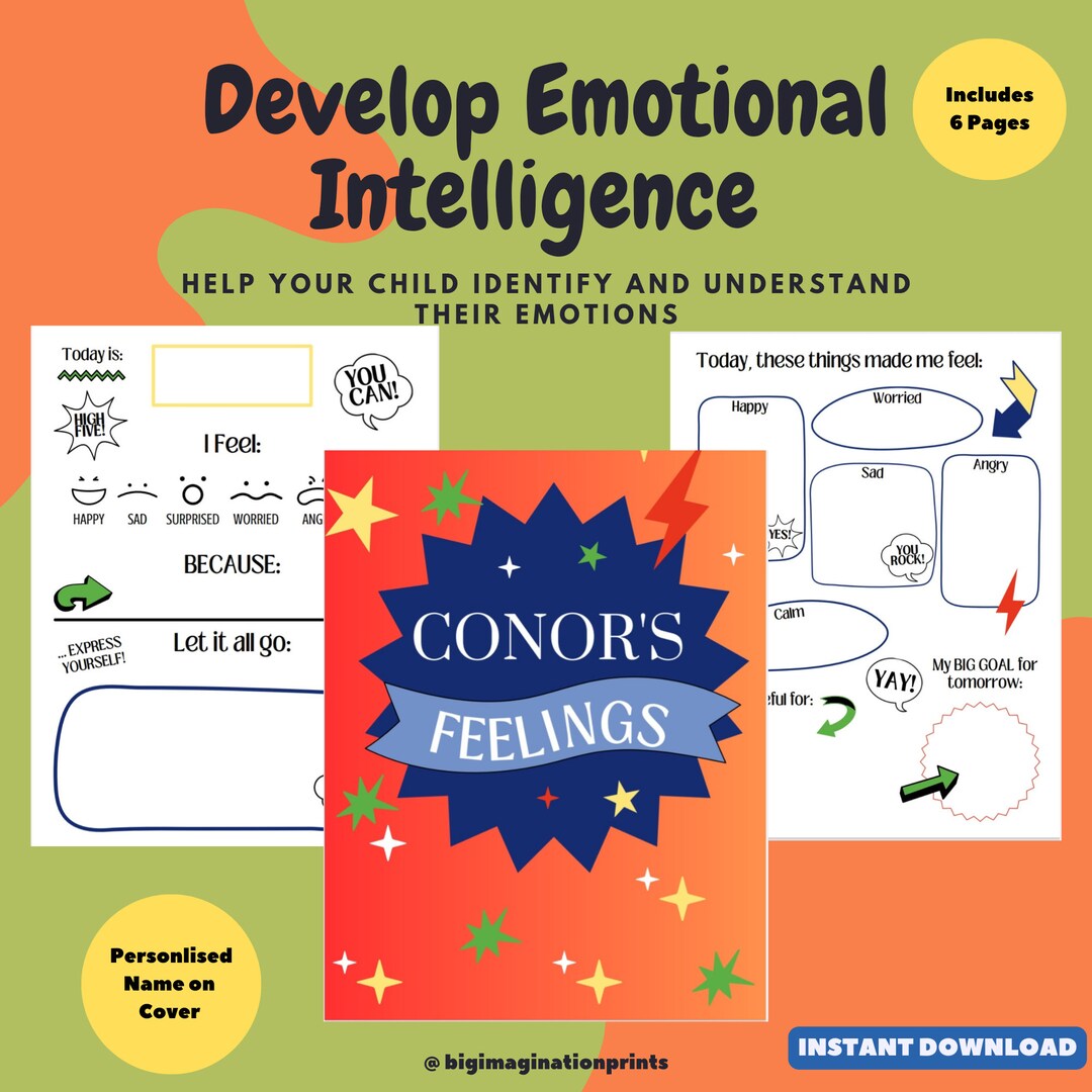 Kids Feelings Journal Daily Emotional Journal for Kids Kids - Etsy