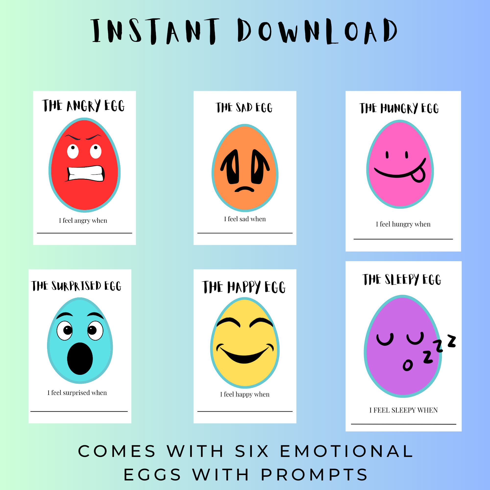 Fun Interactive Activity, Roll-an-emotion Dice Game for Kids, 6 ...