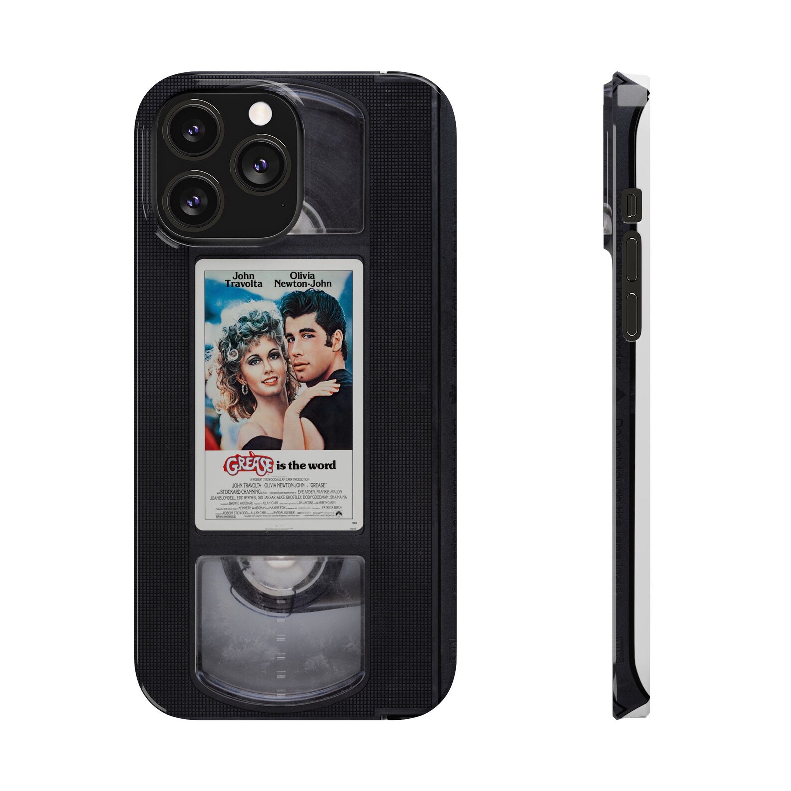 Grease Movie VHS Cassette Tape Phone Case for iPhone 15 14 13 12 11 X ...