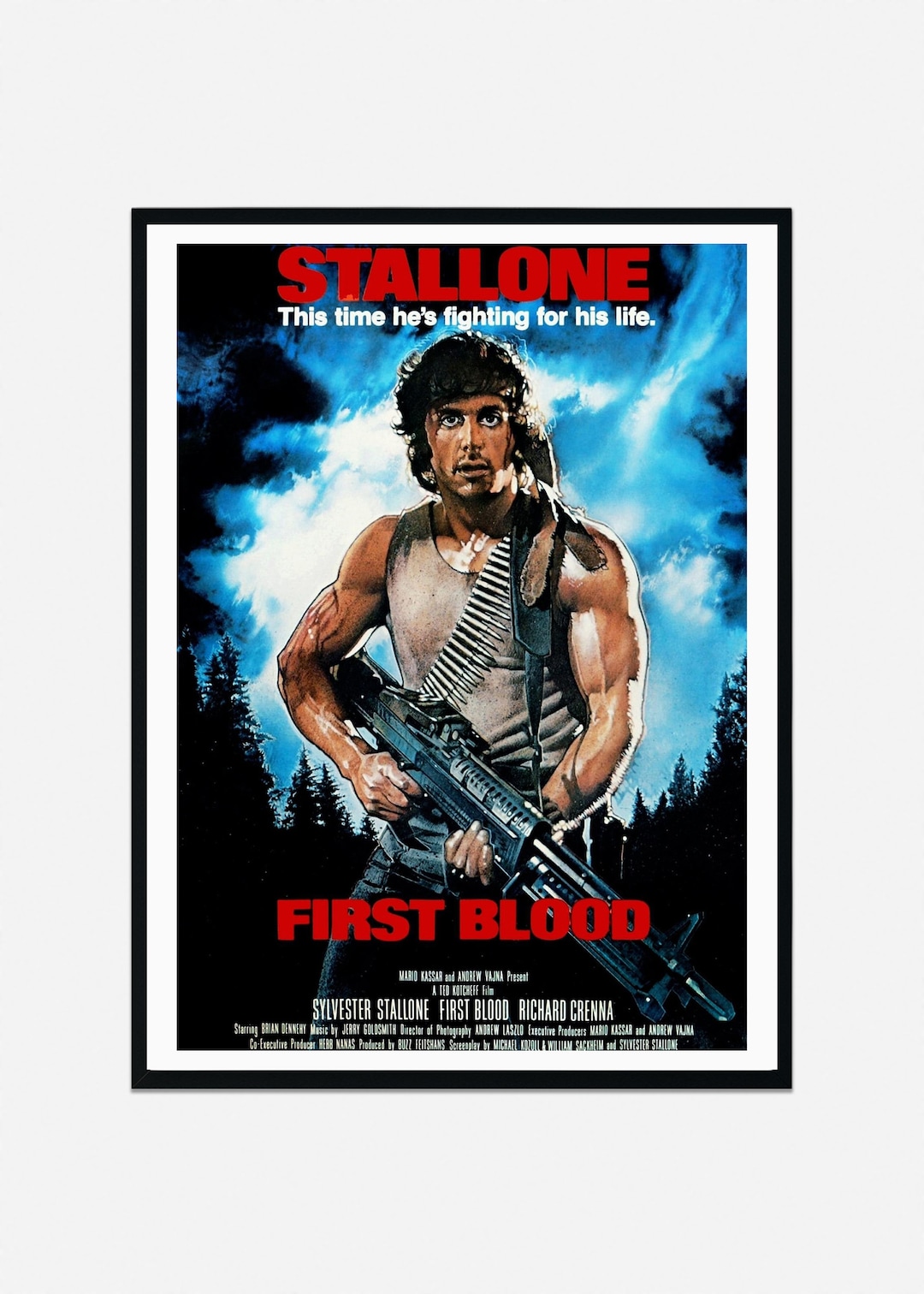 First Blood Movie Poster - Etsy