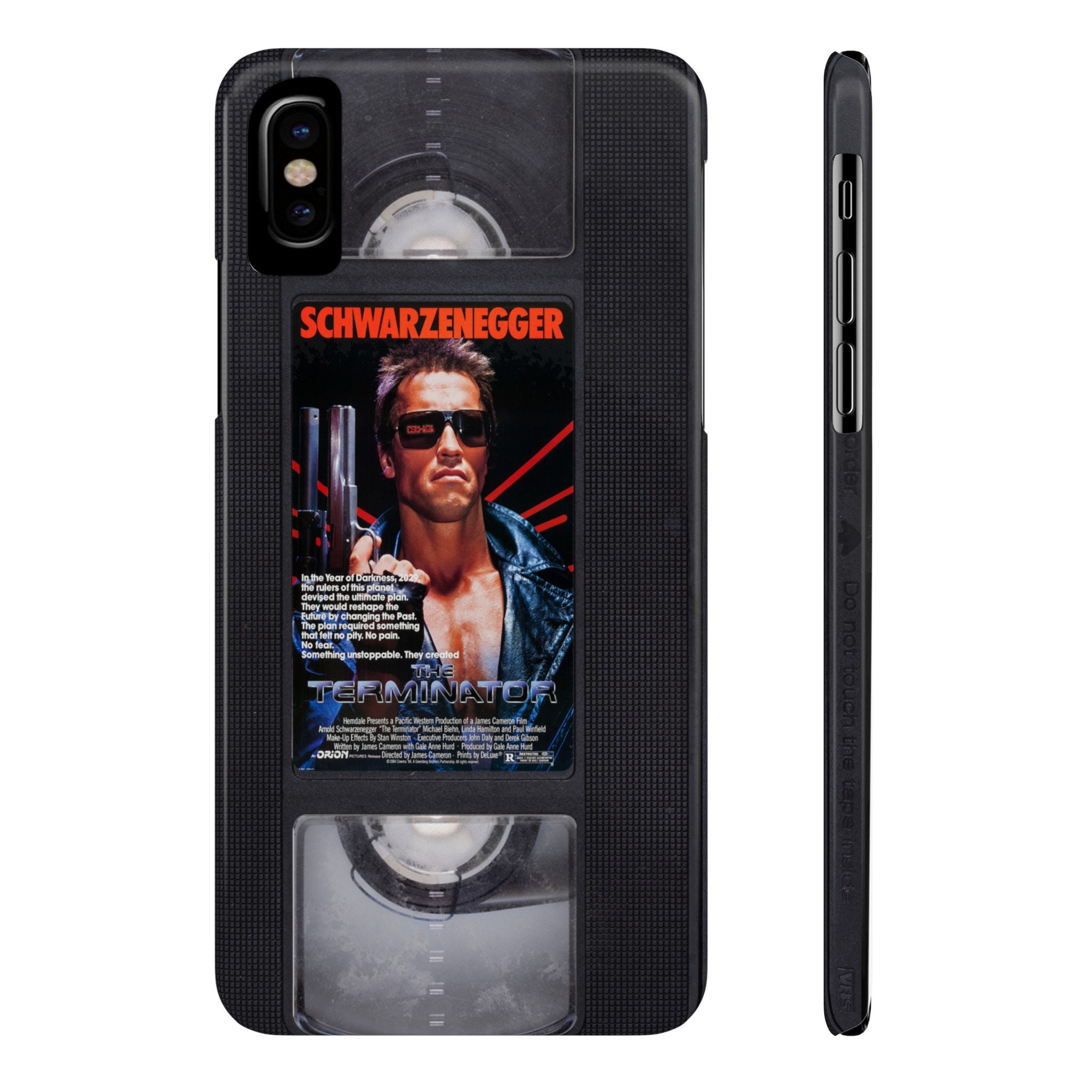 The Terminator Movie VHS Cassette Tape Phone Cover for iPhone 15 14 13 ...