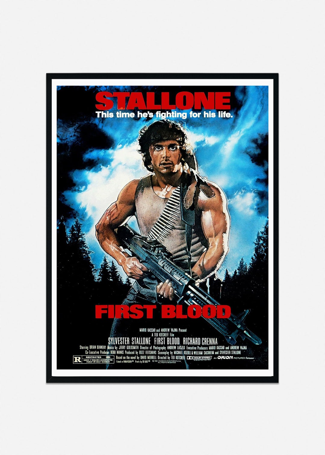 First Blood Movie Poster - Etsy