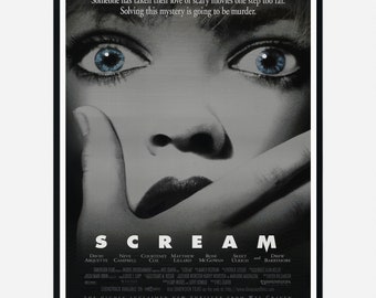 Scream Movie Digital Printable Poster Scream Movie Minimalist Wall Art ...