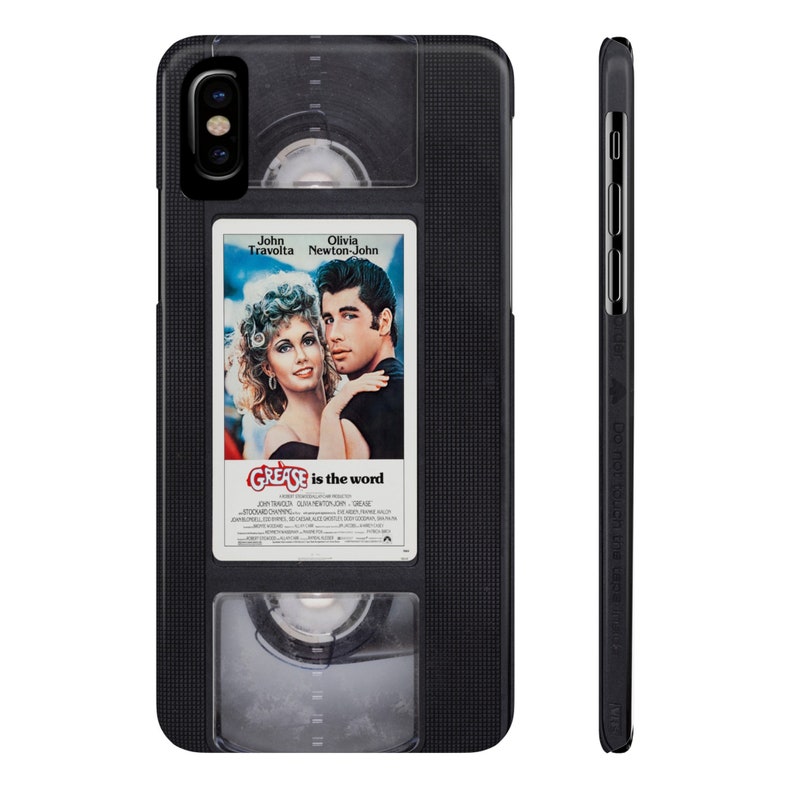 Grease Movie VHS Cassette Tape Phone Case for iPhone 15 14 13 12 11 X ...