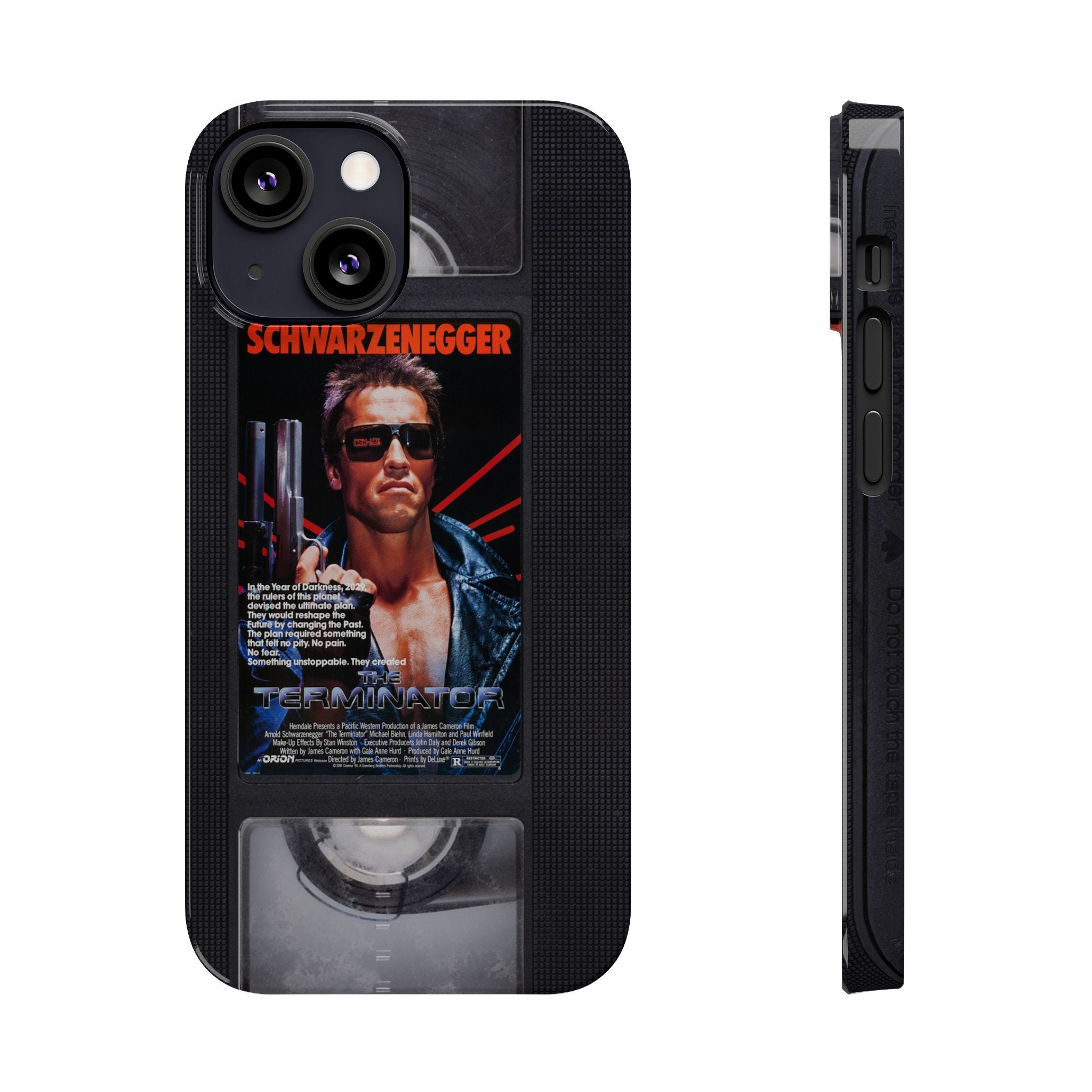 The Terminator Movie VHS Cassette Tape Phone Cover for iPhone 15 14 13 ...