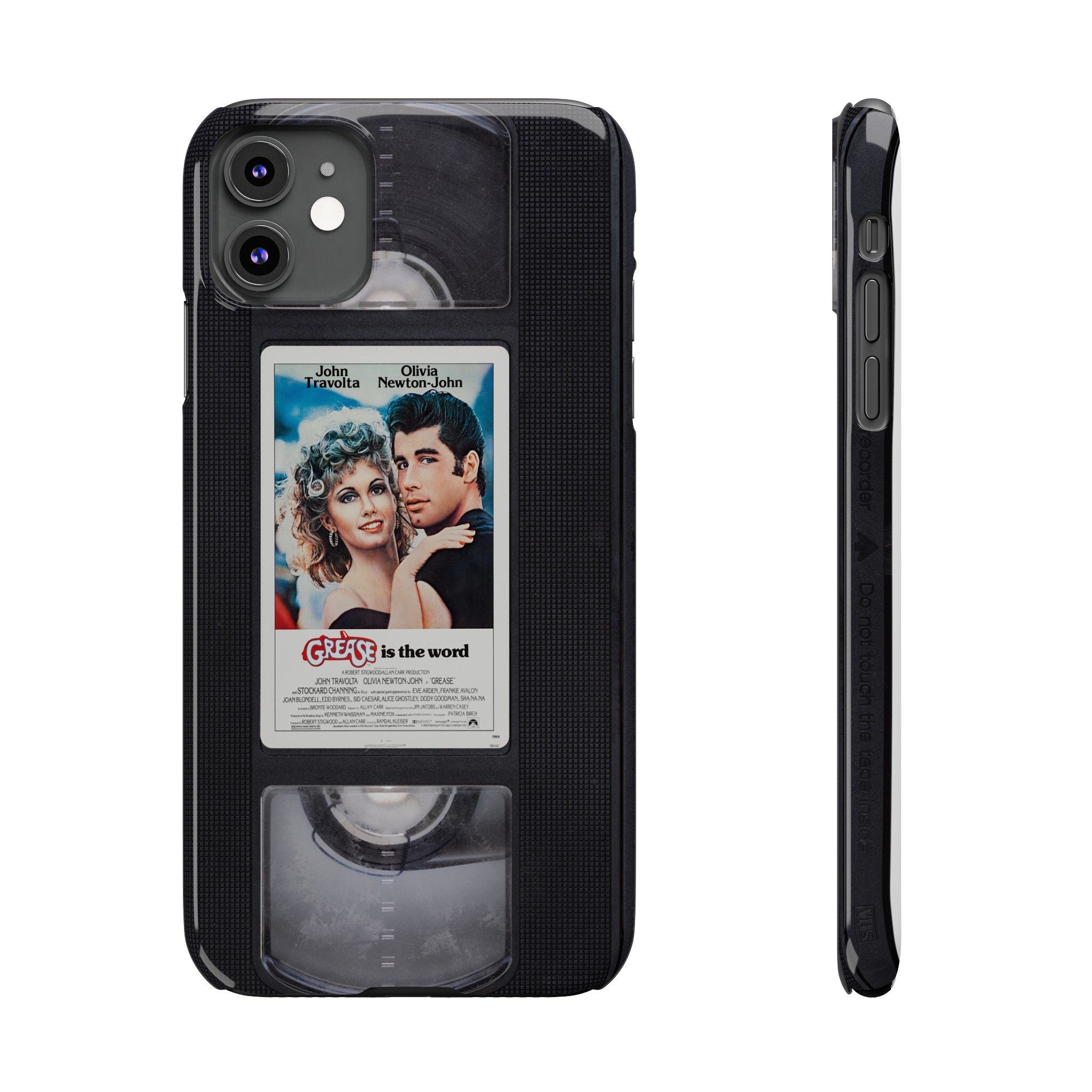 Grease Movie VHS Cassette Tape Phone Case for iPhone 15 14 13 12 11 X ...
