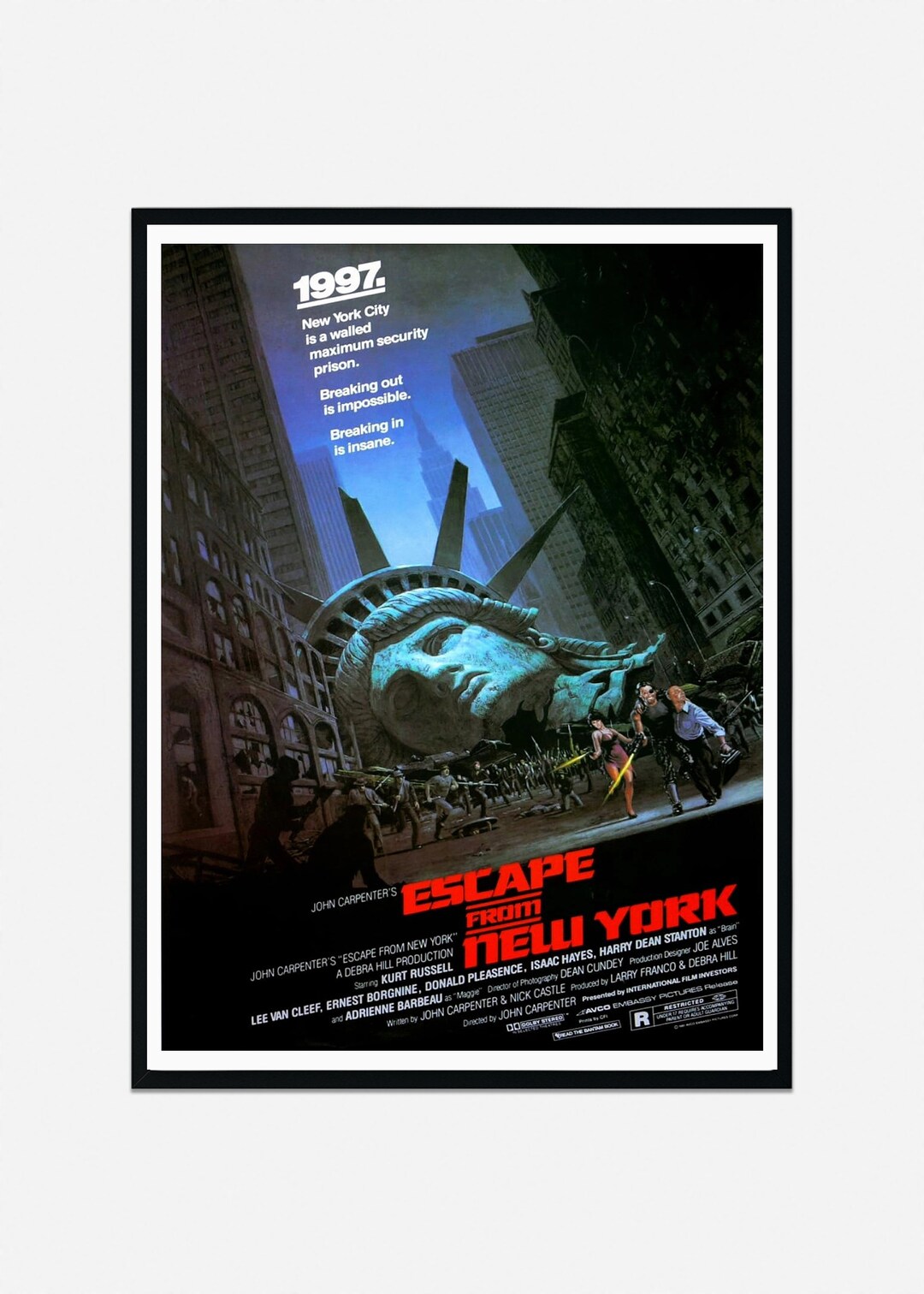 Escape From New York Movie Poster - Etsy
