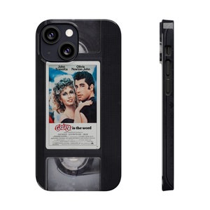 Grease Movie VHS Cassette Tape Phone Case for iPhone 15 14 13 12 11 X ...