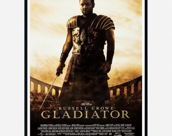 Gladiator Movie Poster Maximus Farm Scene Wall Decor Vintage Retro ...