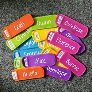 Personalised Ice Pop / Ice Pole / Tip Top / Freeze Pop Holder: Neoprene ...