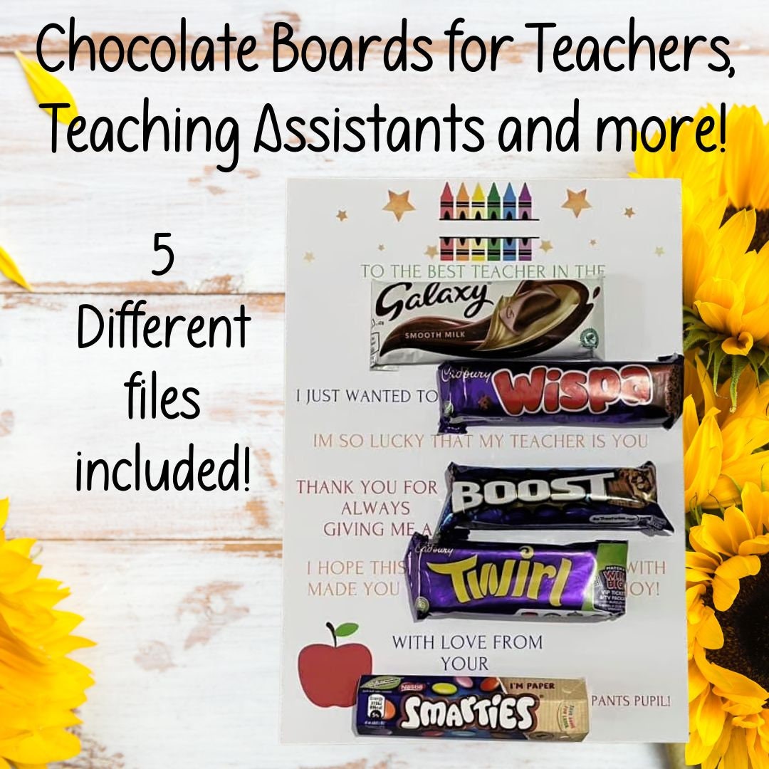 DIY Teacher Chocolate Boards - Budget Friendly End of School Year ...