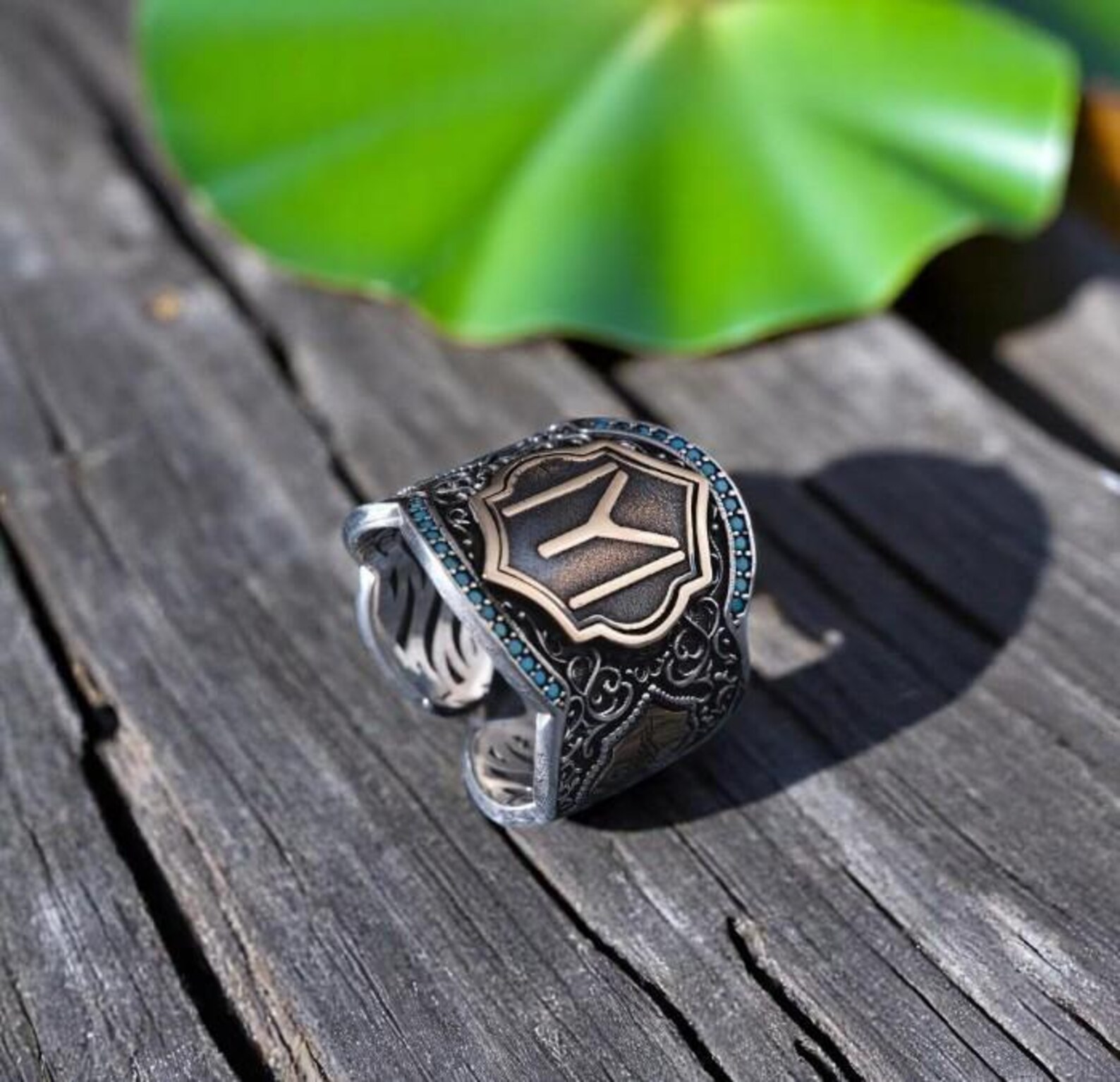 Islamic Zihgir Ring for Men – Handmade Seljuk Archer Ring – Ottoman ...
