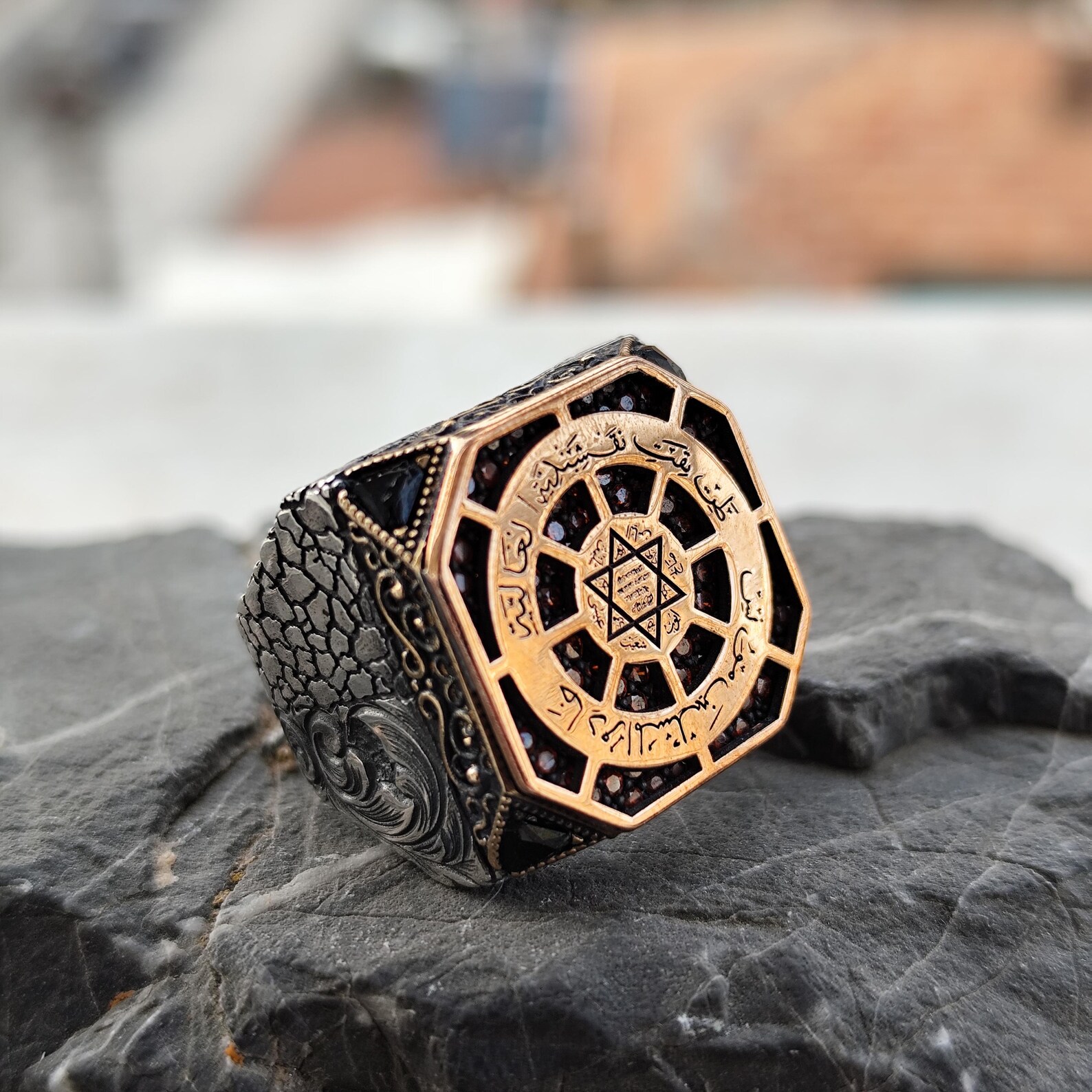 King Solomon Silver Ring, Kabbalah Ring, Archangel Silver Ring ...