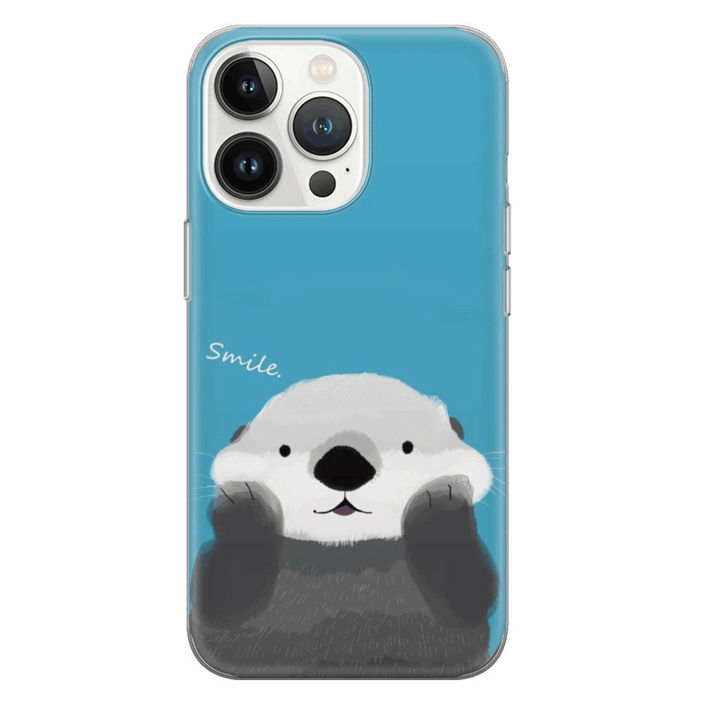 Otters Love Phone Case River Otter Cover for Pixel 7 6A, iPhone 14 13 ...