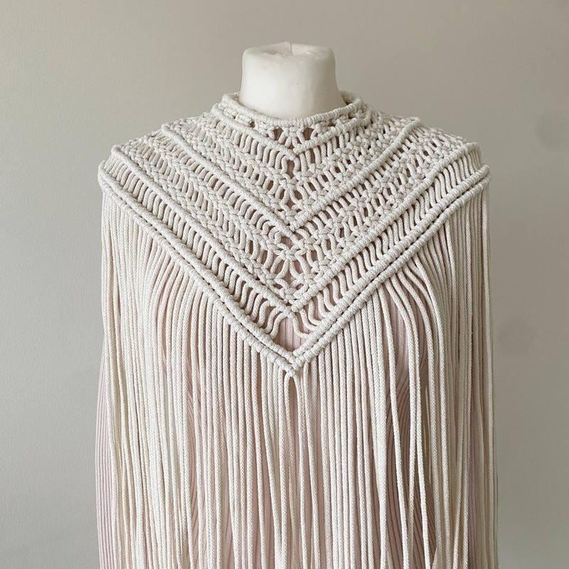 Macrame Shawl - Etsy