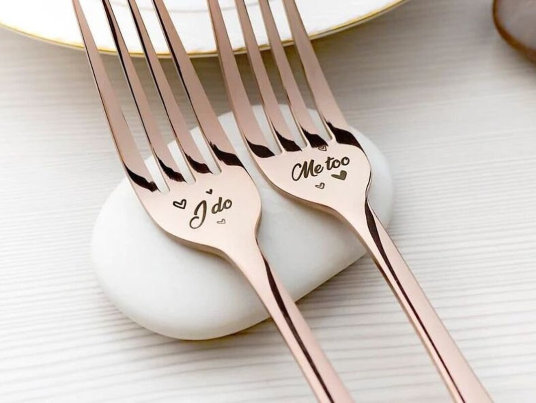 Wedding Gift Wedding Forks Personalized Forks Custom Forks - Etsy