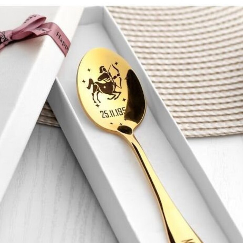 Custom Spoon With Name and Zodiac Sign Personalized Zodiac Spoon Unique ...