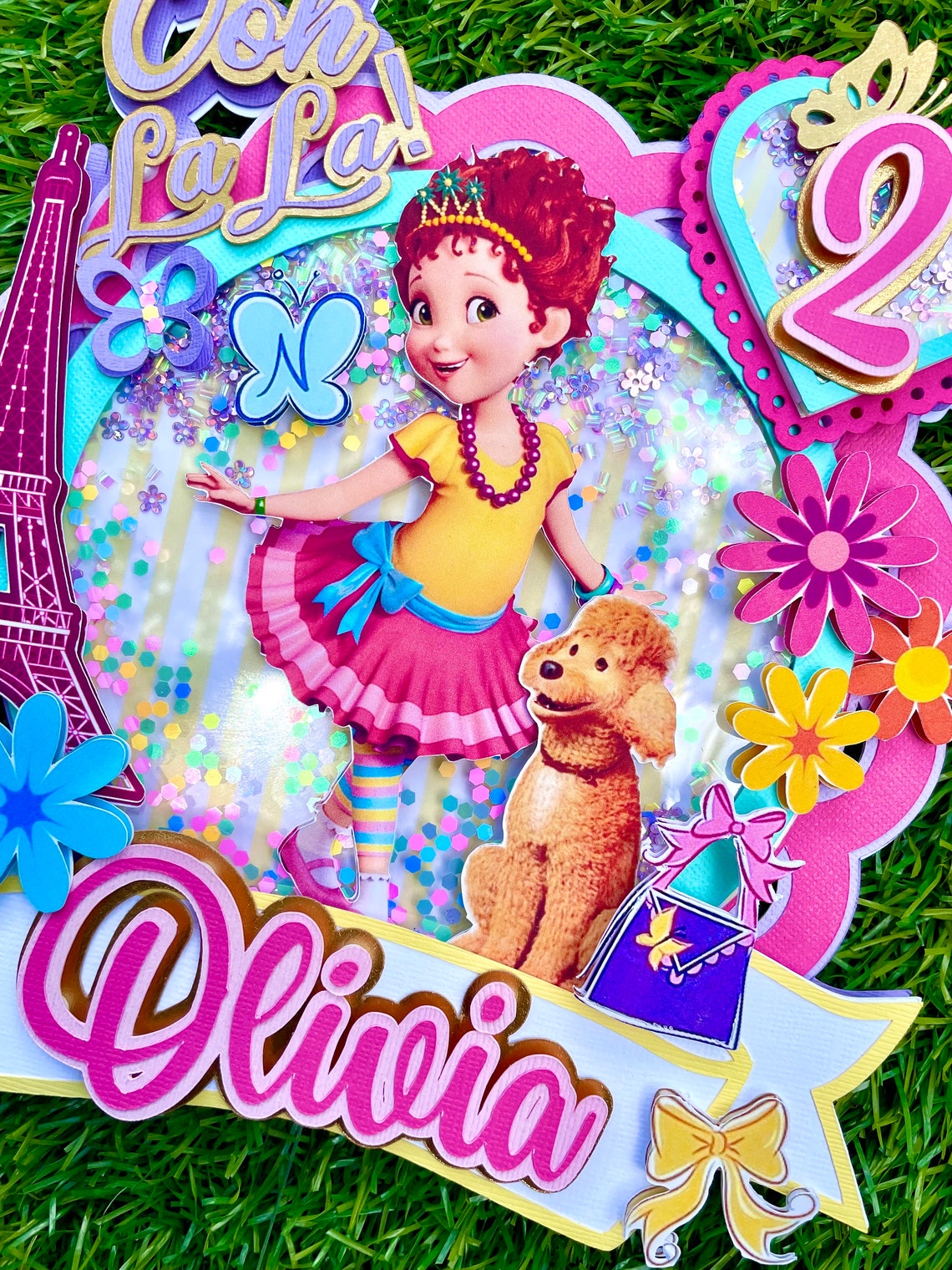 Fancy Nancy Cake Topper, Fancy Nancy Paris Cake Topper, Fancy Nancy ...