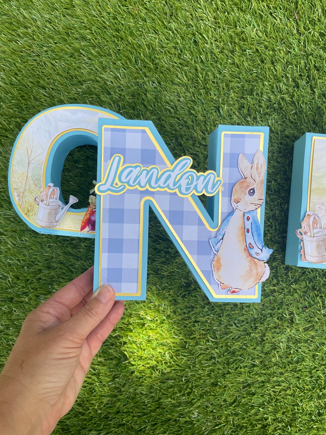 Peter Rabbit 3D Letters, Peter Rabbit Birthday Decorations, Peter ...