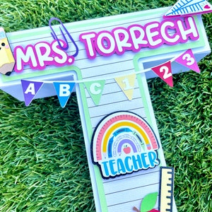 Teacher 3D Letter, Custom 3D Letter for Teachers, Teacher Appreciation ...