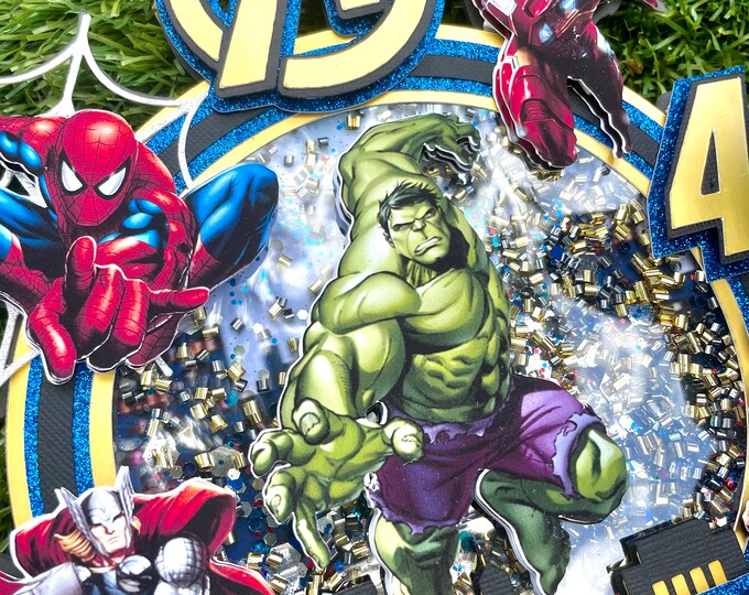 Avengers Cake Topper, Avengers Birthday Theme, Avengers Party Decor ...